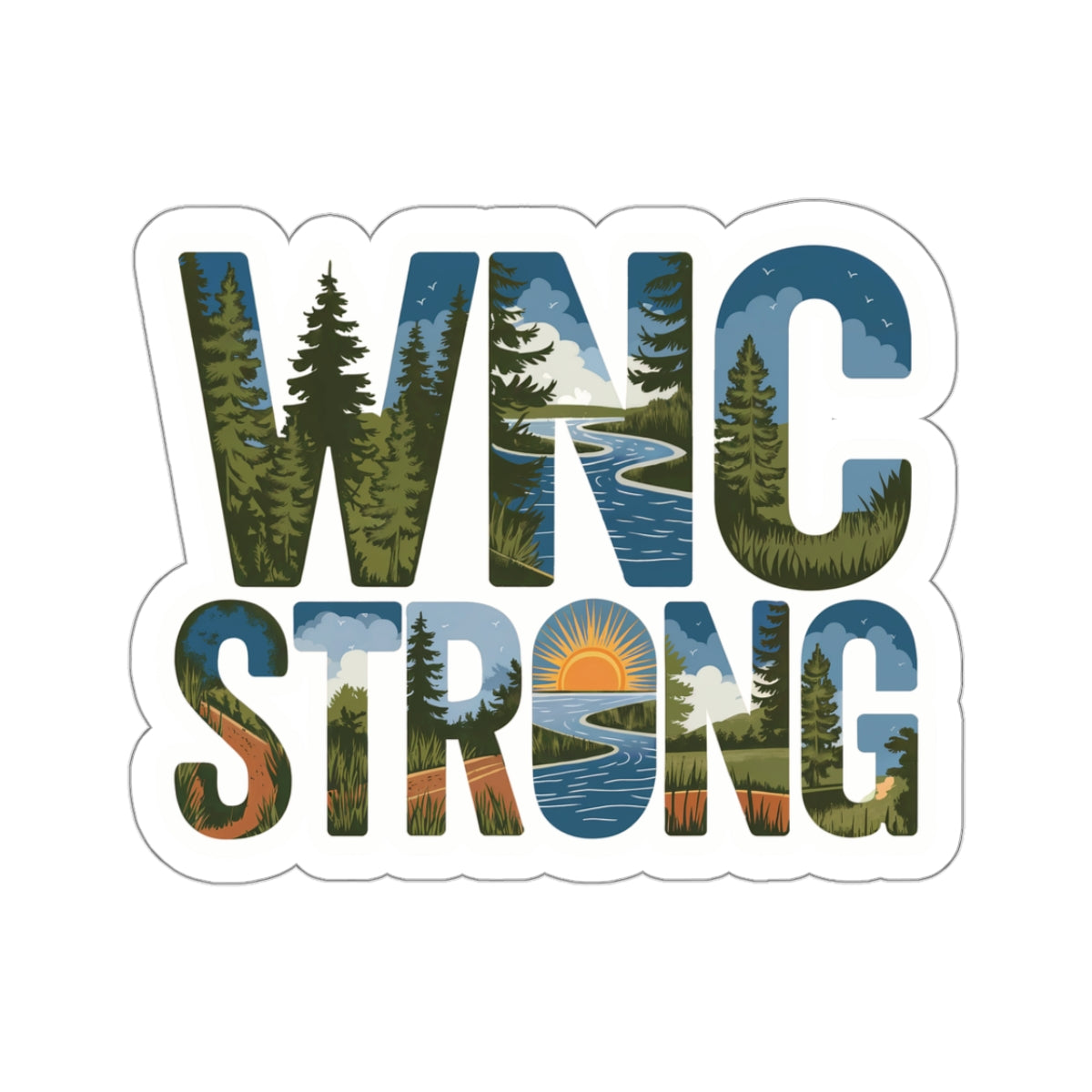 WNC Strong Sticker – Studio In Paradise